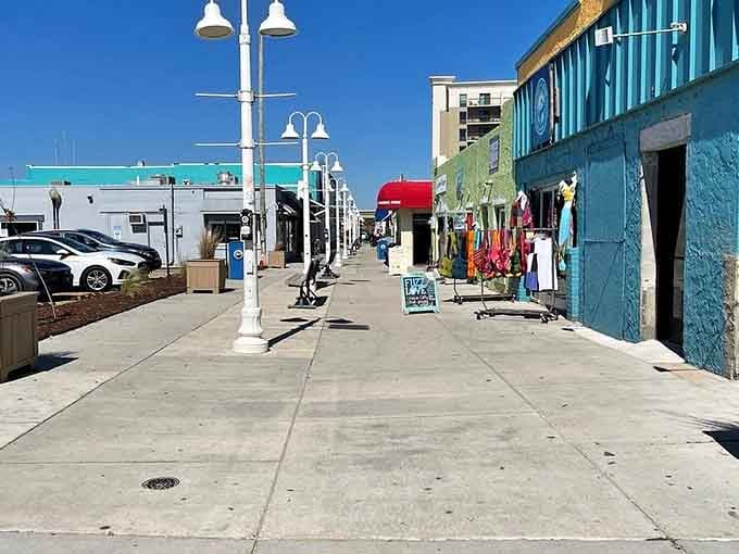Classic boardwalk charm meets coastal Carolina sunshine where colorful shops invite you to slow down and explore.