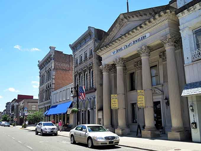 Downtown Vincennes looks like someone hit pause on the 1800s and nobody bothered to press play again.