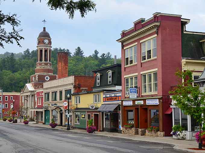 Those colorful storefronts aren't trying too hard, they just naturally look like a movie set come to life.