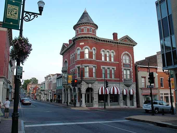 That turret on the corner building isn't just architectural eye candy&mdash;it's your first clue that Staunton takes beauty seriously.