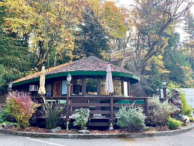 Tucked among towering redwoods, this cozy grill proves the best restaurants don't need skyscrapers, just really good burgers.