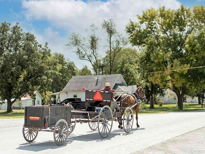 Main Street Jamesport looks like someone hit pause on 1950, and honestly, nobody's complaining about it.
