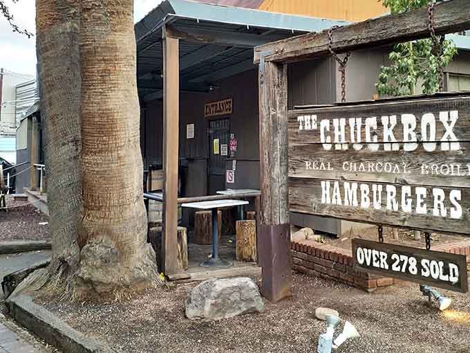 That weathered wood exterior isn't trying to be rustic, it just is, and that's the whole point.