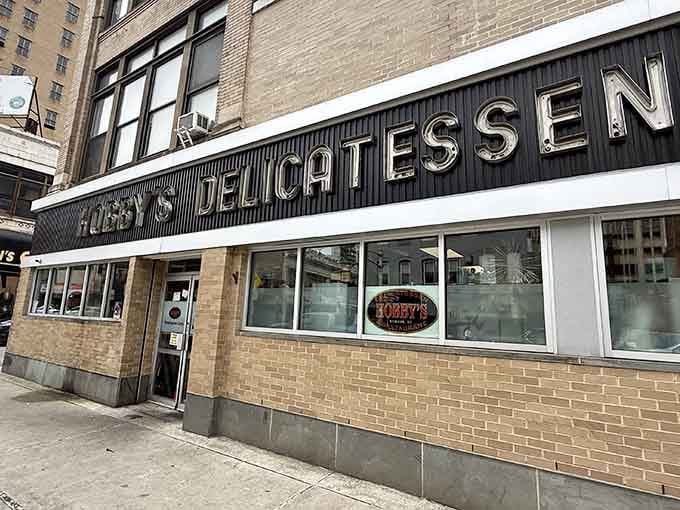 That classic storefront isn't trying to impress anyone, and that's exactly why it does.