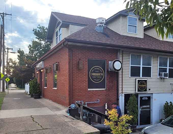 The entrance practically whispers "come on down" like you're about to discover your new favorite hangout spot.