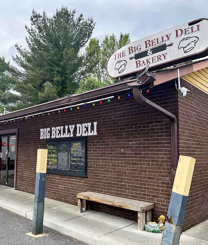 That sign isn't lying, this brick building houses some serious sandwich-making magic in downtown Sykesville.