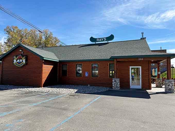 That canoe-shaped sign perched on the roof isn't just decoration&mdash;it's a promise of the adventure awaiting inside.