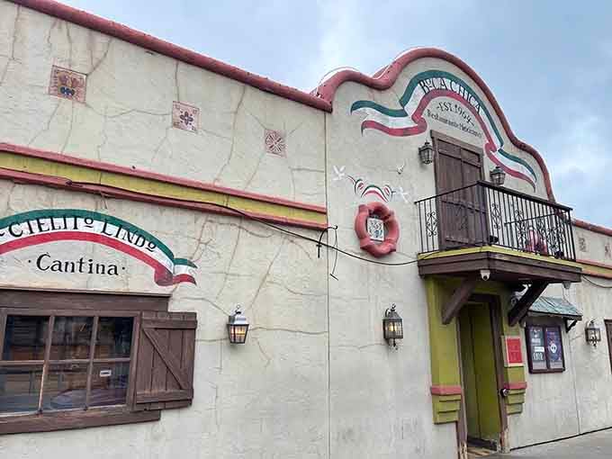 That cream-colored stucco facade isn't just architecture, it's a promise of authentic flavors waiting inside.