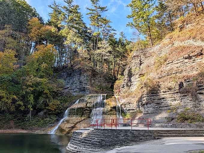 The layered gorge walls tell a geological story millions of years in the making, one spectacular chapter at a time.