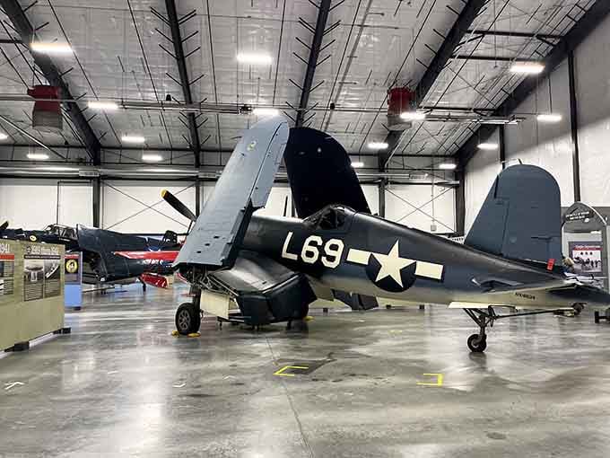 That gleaming Corsair with its distinctive gull wings looks ready to launch off a carrier deck tomorrow.