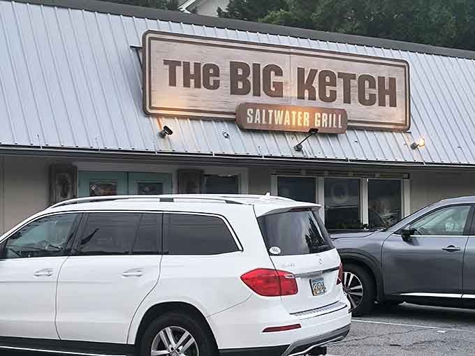The parking lot stays full because word travels fast when someone brings the beach to Buckhead this convincingly.
