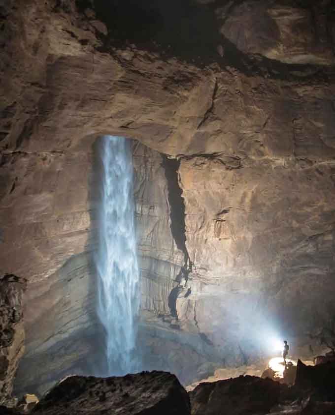 Standing at the bottom looking up, you realize how small you are and how patient limestone can be.