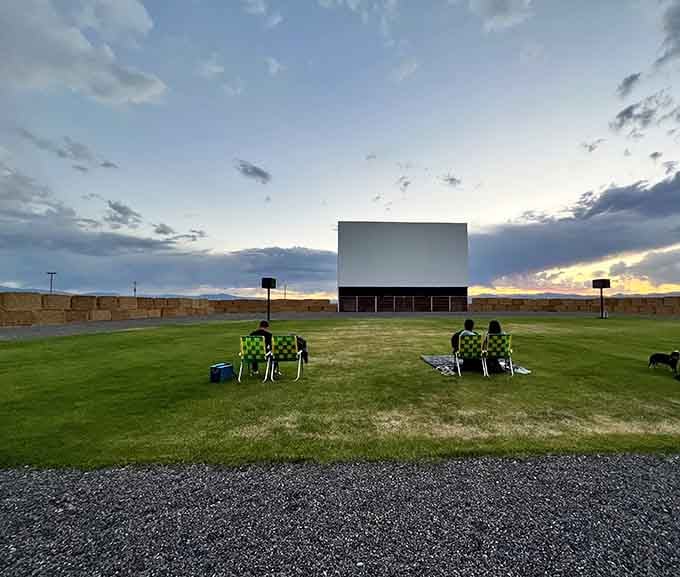 That massive screen rising from the Colorado plains looks like a portal to another dimension of pure entertainment.