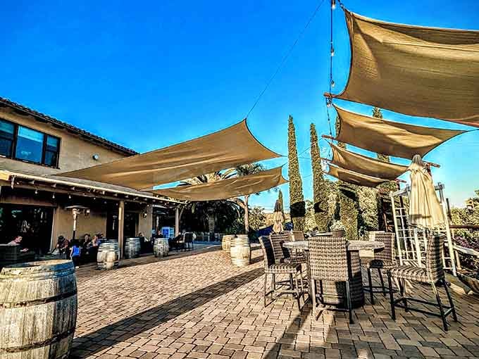 Blue skies, comfortable seating, and wine within arm's reach: this is retirement goals personified.