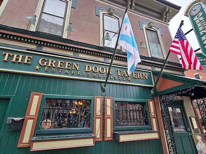 That iconic green facade has been welcoming thirsty Chicagoans since the Jazz Age, and it still knows how to make an entrance.