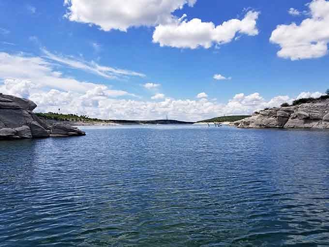 Water this clear and blue in the Texas desert feels like nature's showing off just a little.