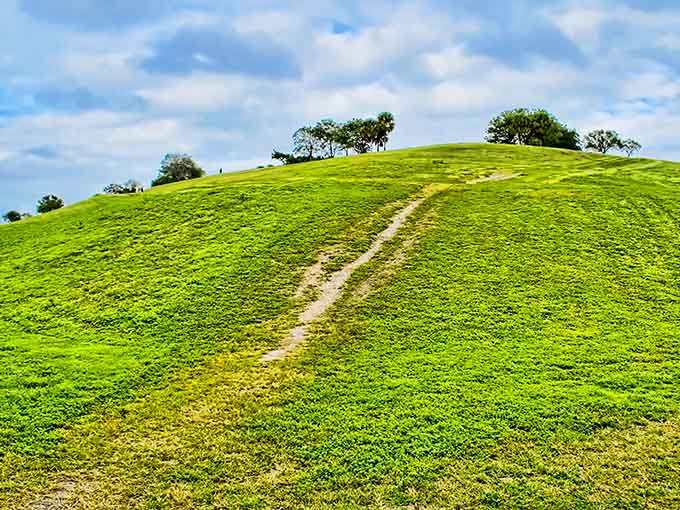That winding trail to the summit looks like something from "The Sound of Music," except it's in Florida and nobody's singing.