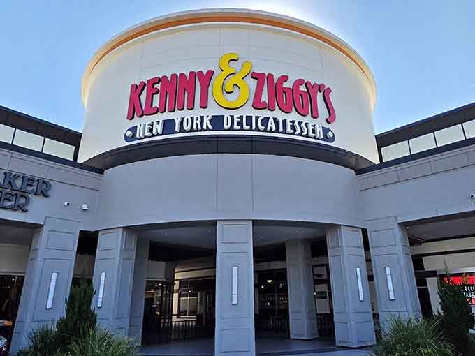 That iconic signage isn't just marking a restaurant; it's announcing a portal to authentic New York deli heaven.