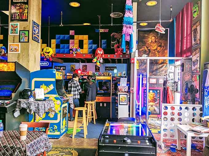 Every inch of this retro wonderland bursts with color, characters, and childhood memories waiting to be rediscovered.