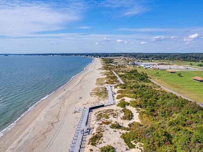 Two miles of pristine shoreline where the only decision you'll regret is not bringing a bigger beach blanket.