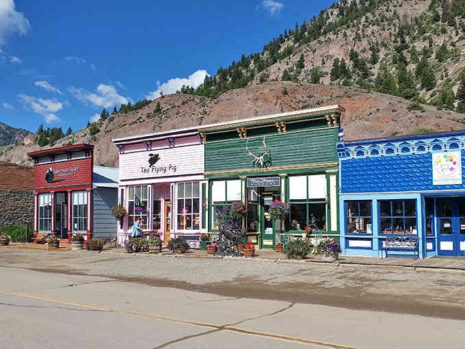 Those colorful storefronts aren't just pretty faces, they're time machines disguised as buildings with excellent curb appeal.