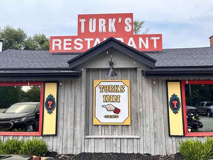 That classic red sign isn't just decoration, it's a beacon calling you to prime rib paradise in Nunica.