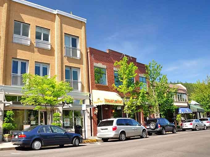 These tree-lined streets practically beg you to slow down, window shop, and forget whatever deadline you thought was important.