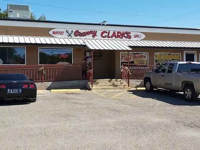 That unassuming exterior hides a Southern food paradise where calories don't count and second helpings are mandatory.