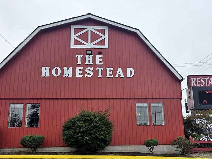 When a barn decides to become a restaurant, you know someone's got their priorities absolutely right.