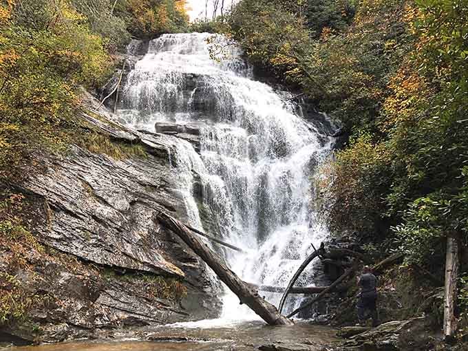 When a 70-foot waterfall cascades through your backyard and nobody's fighting for a selfie spot, you've struck gold.