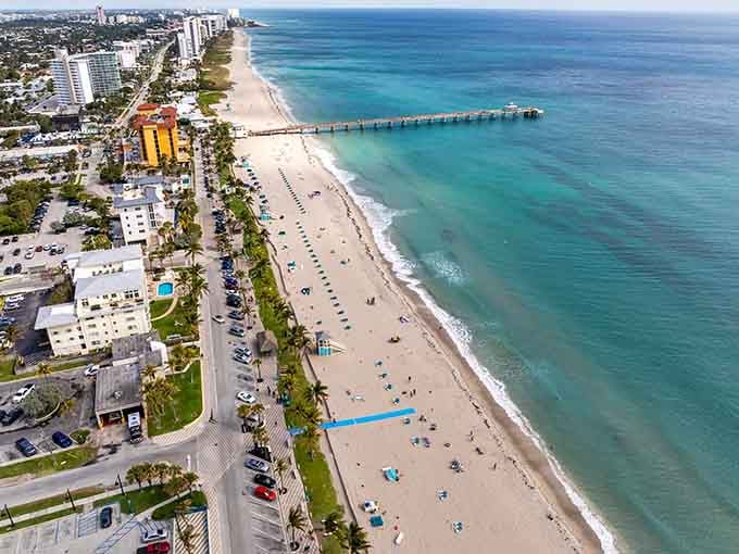 The Atlantic Ocean meets pristine sand in a view that makes your daily commute seem like a cruel joke.