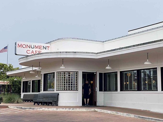 That gleaming retro exterior isn't a mirage, it's your next favorite breakfast destination calling you home.