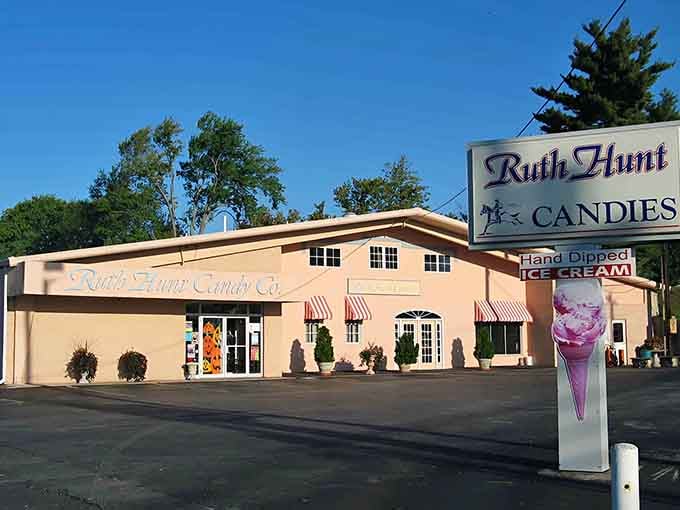 That peachy-pink exterior isn't just charming, it's basically a beacon calling every sweet tooth within a fifty-mile radius.