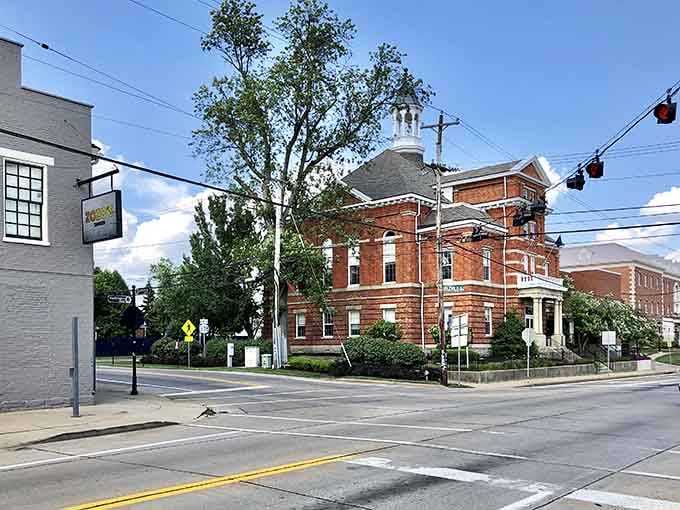 That gorgeous brick courthouse isn't just for show; it's the beating heart of Burlington's historic downtown charm.