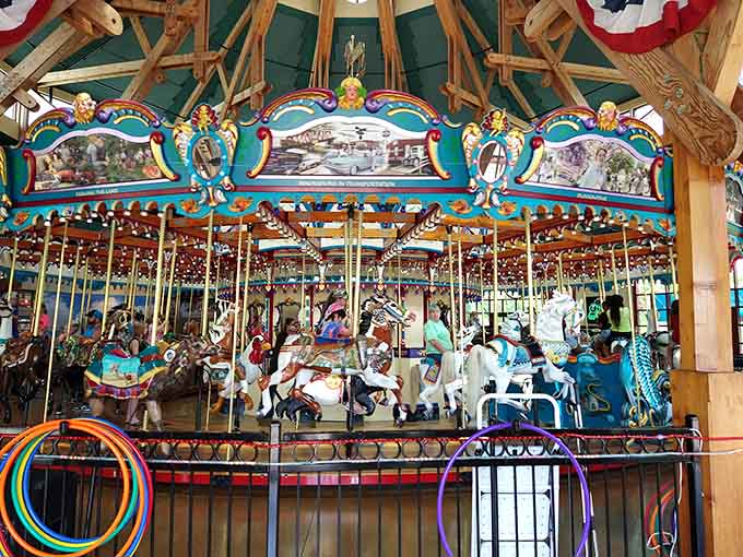 Hand-carved masterpieces spinning to vintage music&mdash;this is what pure joy looks like in motion.