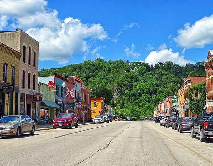Downtown Lanesboro looks like someone colorized a vintage postcard and then decided to live in it full-time.