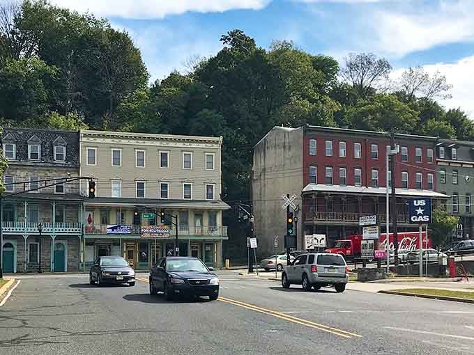Downtown Phillipsburg's colorful buildings prove that architectural charm doesn't require a trust fund to enjoy.