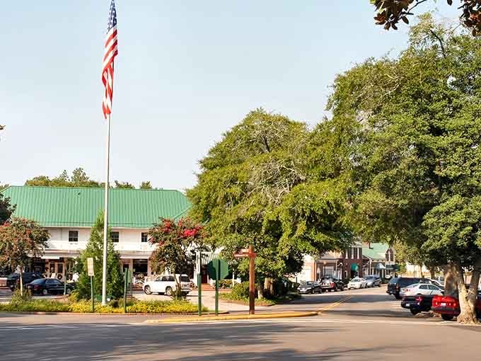 Tree-lined streets where the biggest decision you'll face is which charming shop to visit first today.