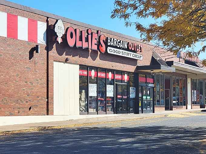 That cheerful storefront promises good stuff cheap, and spoiler alert: they're not exaggerating one bit.