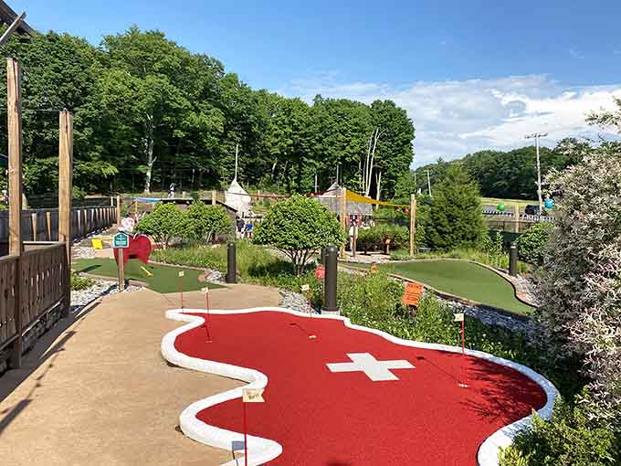 Those Alpine chalets aren't just for show, they're your gateway to Switzerland without the jet lag or fondue overdose.