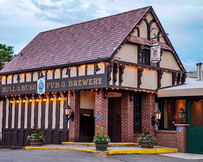 That Tudor-style exterior isn't fooling anyone, this is where Colorado comes for seriously authentic British pub vibes.