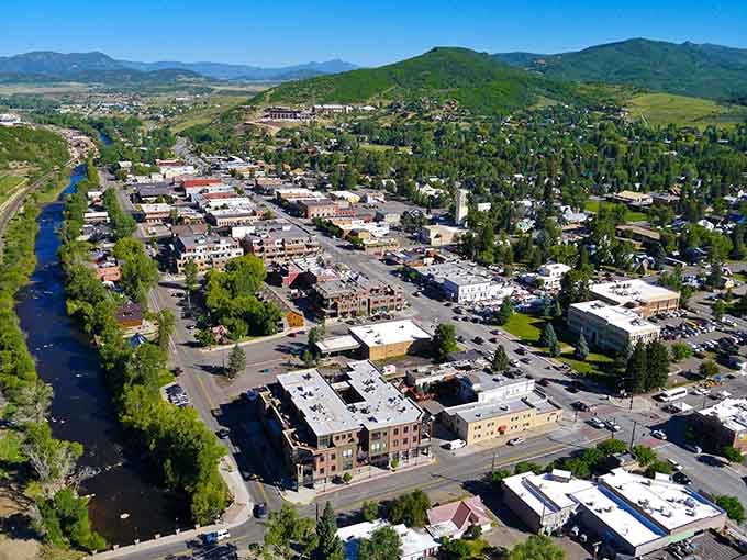 That aerial perspective reveals a town where historic charm meets culinary ambition in perfect harmony.