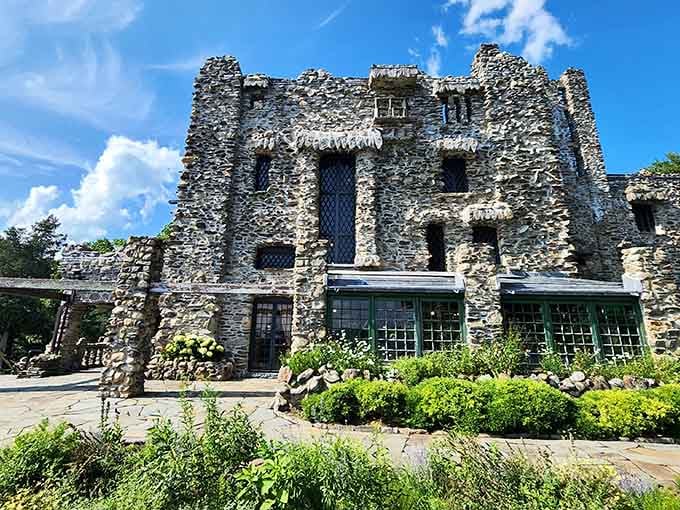 This medieval fortress rising from Connecticut woods proves someone had seriously grand retirement plans and the budget to match.