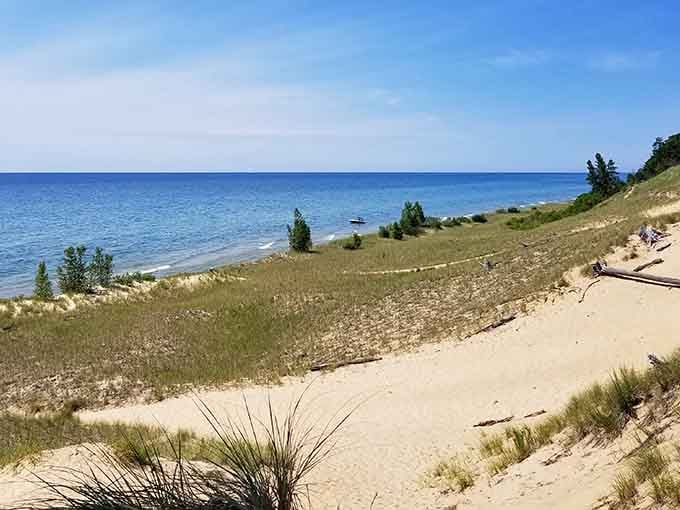 Those dunes aren't just pretty to look at&mdash;they're your stairway to Lake Michigan heaven, minus the Led Zeppelin soundtrack.