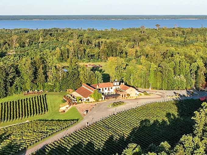 Rolling vineyards meet the Potomac River in a view that'll make your California wine snob friends suddenly very quiet.