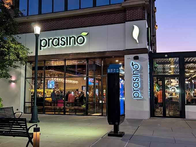 Modern eco-chic meets Midwestern charm at this St. Charles destination where sustainability looks this good at twilight.