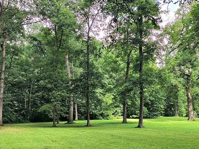 The Great Mound's grassy expanse looks peaceful now, but imagine the ceremonies that unfolded here over two millennia ago.