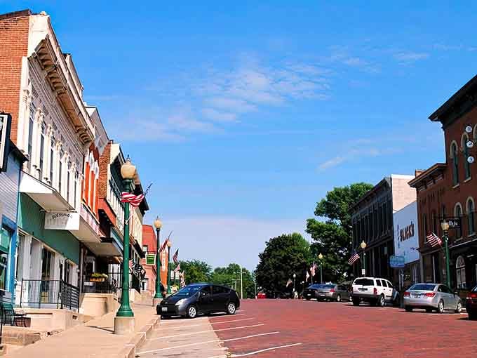 Brick streets that have seen more history than most history books, and they're still holding up better than modern pavement.