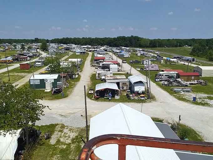 Rows of vendor booths stretch toward the horizon like a treasure hunter's promised land waiting to be explored.