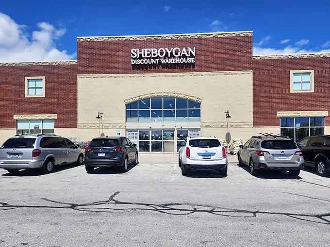 That solid brick facade and arched entrance promise treasure hunting adventures that'll make your heart skip a beat.